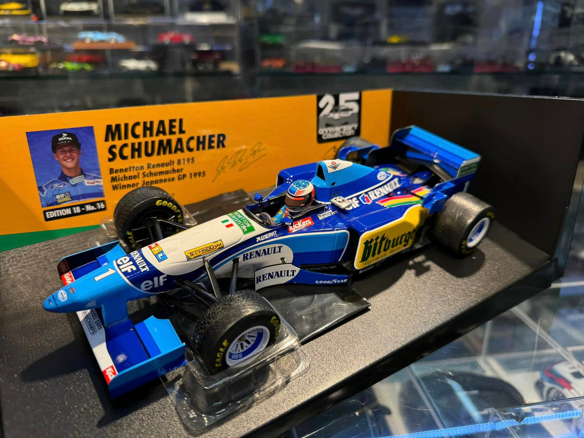 Benetton - F1 Renault B195 n° 1 (1995) 1:18 - Michael Schumacher - Win – Triple Crown ModelStore