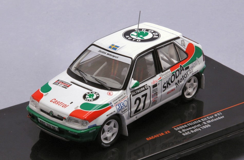 SKODA FELICIA KIT CAR N.27 RAC RALLY 1996 BLOMQVIST/MELANDER 1:43 ...