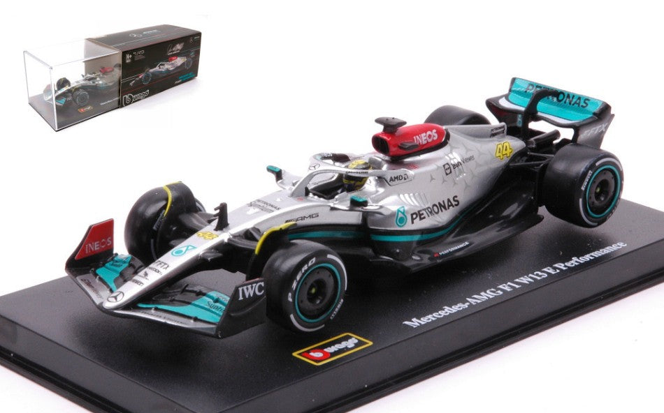 Mercedes - F1 W13E n°44 (2022) 1:43 - L.Hamilton - Signature W/ Helmet ...