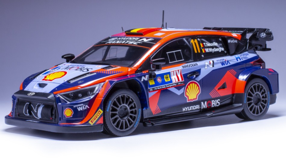 HYUNDAI i20 N WRC N.11 CENTRAL EUROP.RALLY 2023 NEUVILLE-WYDAEGHE 1:18 ...