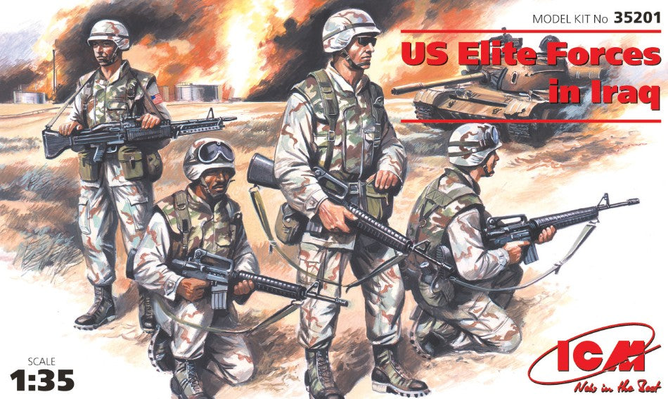 US ELITE FORCES IN IRAQ 4 SOLDIERS KIT 1:35 – Triple Crown ModelStore