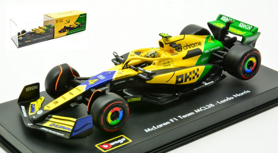 McLaren - F1 MCL 38 n°4 (2024) 1:43 - 4th Monaco GP - L. Norris - Sign – Triple Crown ModelStore