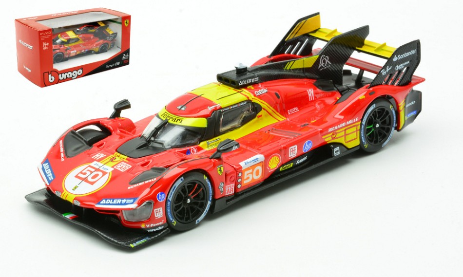 Ferrari 499P Hypercar N*50 2024 1:43 - Winner Le Mans - BBurago ...