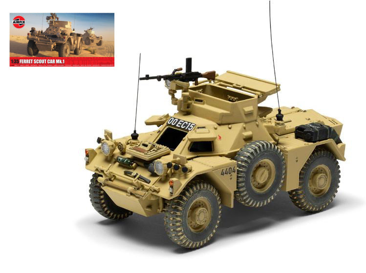 FERRET SCOUT CAR Mk.1 KIT 1:35 - Airfix - A1386 – Triple Crown ModelStore