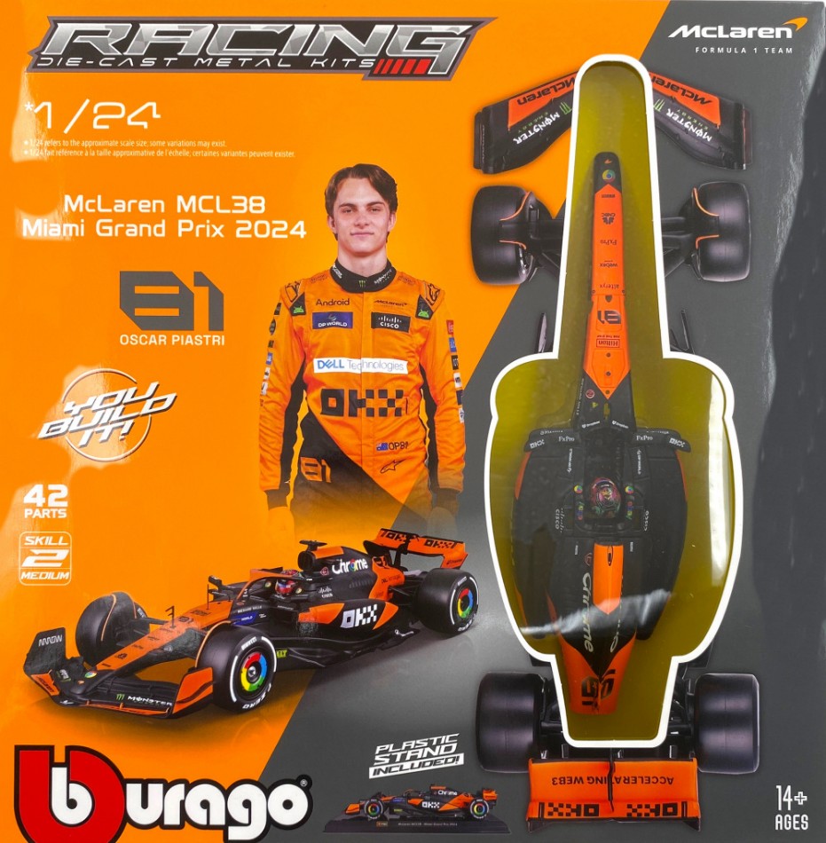 MC LAREN MCL38 N.81 OSCAR PIASTRI 2024 KIT 1:24 – Triple Crown ModelStore