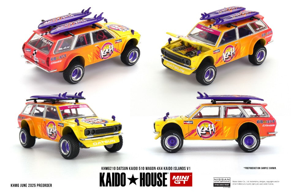 DATSUN 510 WAGON 4X4 KAIDO ISLANDS V1 1969 1:64 – Triple Crown ModelStore