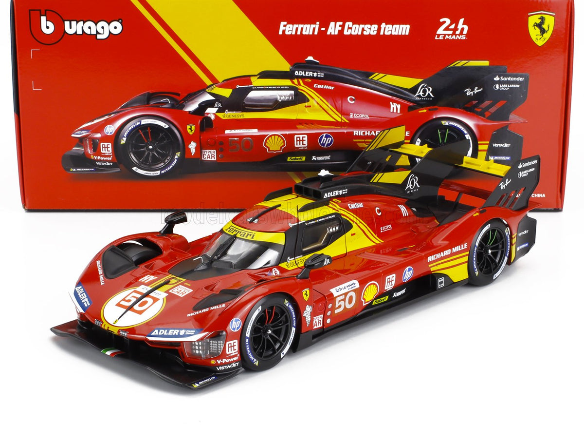 Ferrari 499P Hypercar N*50 2024 1:18 - Winner Le Mans - BBurago ...