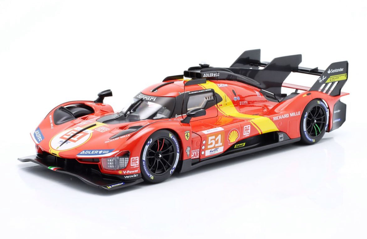 Ferrari 499P Hypercar N*51 2023 1:18 - Le Mans Winner - BBurago ...