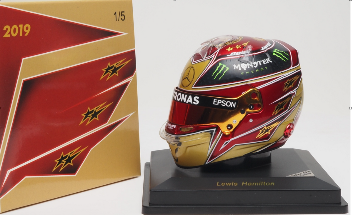 Lewis Hamilton - Helmet 1:5 2019 - Abu Dabhi GP - Spark – Triple Crown ...