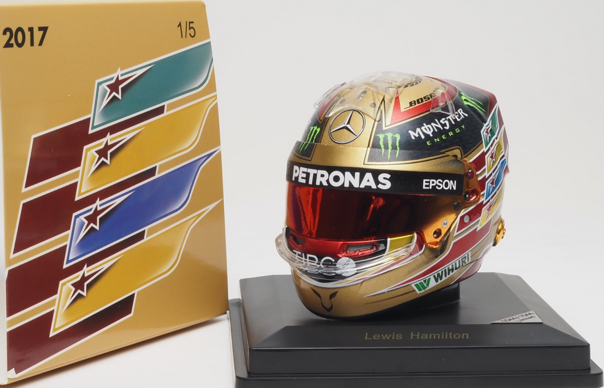 Lewis Hamilton - Helmet 1:5 2017 - Abu Dabhi GP - Spark – Triple Crown ...