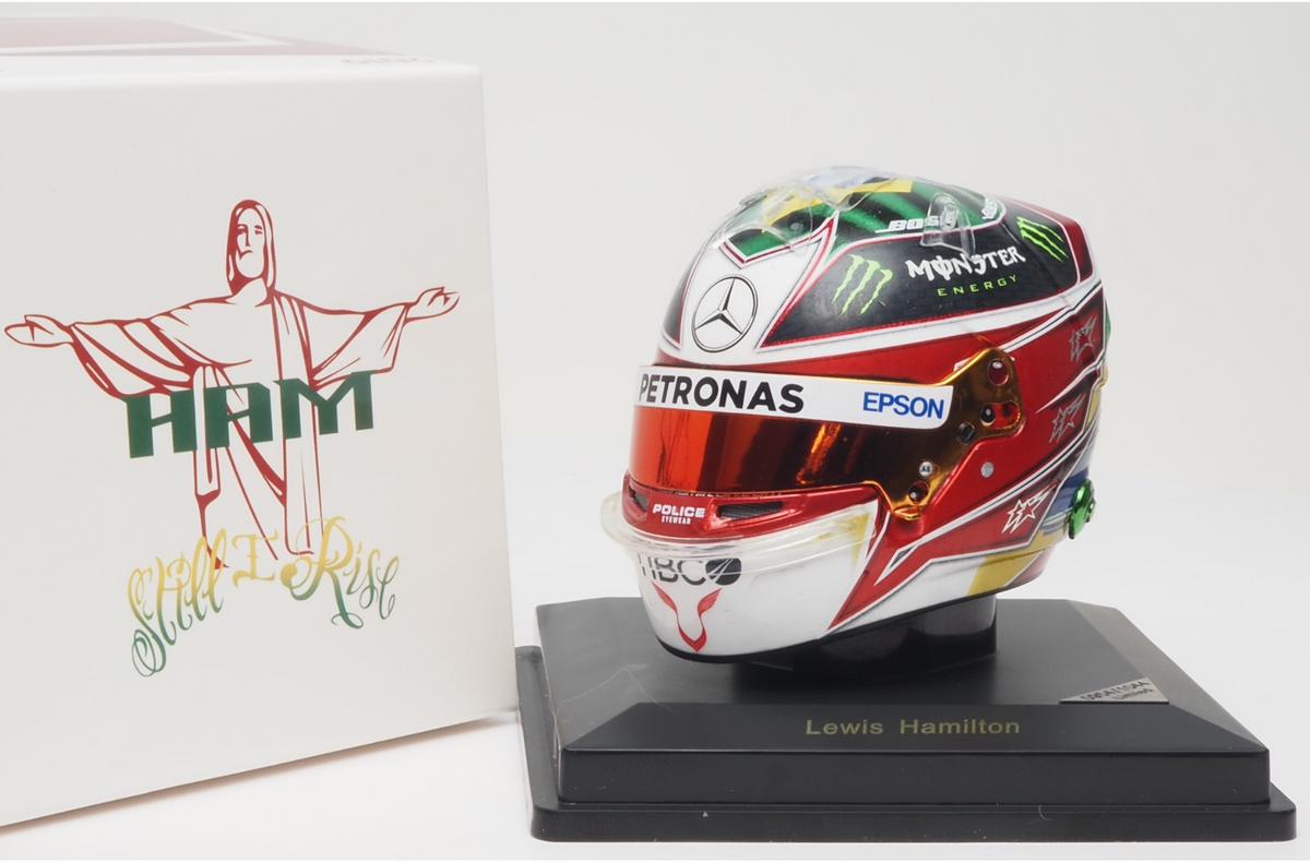 Lewis Hamilton - Helmet 1:5 2019 - Brazil GP - Spark – Triple Crown ...