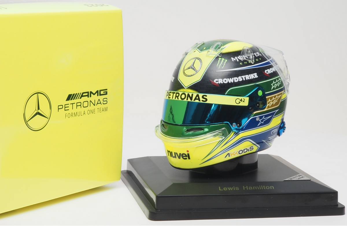 Lewis Hamilton - Helmet 1:5 2023 - Brazil GP - Spark – Triple Crown ...