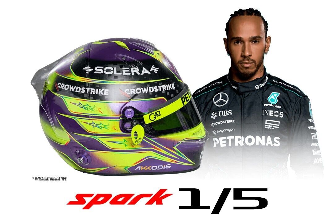 Lewis Hamilton - Helmet 1:5 (2024) - British GP - Spark – Triple Crown ...