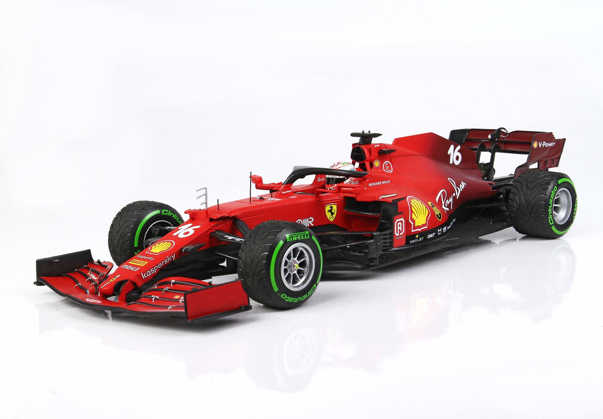 Ferrari SF21H 1:18 - CHARLES LECLERC- w/ Green Inter Tyres - GP Emilia ...